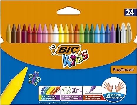 Bic Kids Kredki Woskowe 24Szt. Plastidecor Złote I Srebrne - Ceny i opinie - Ceneo.pl