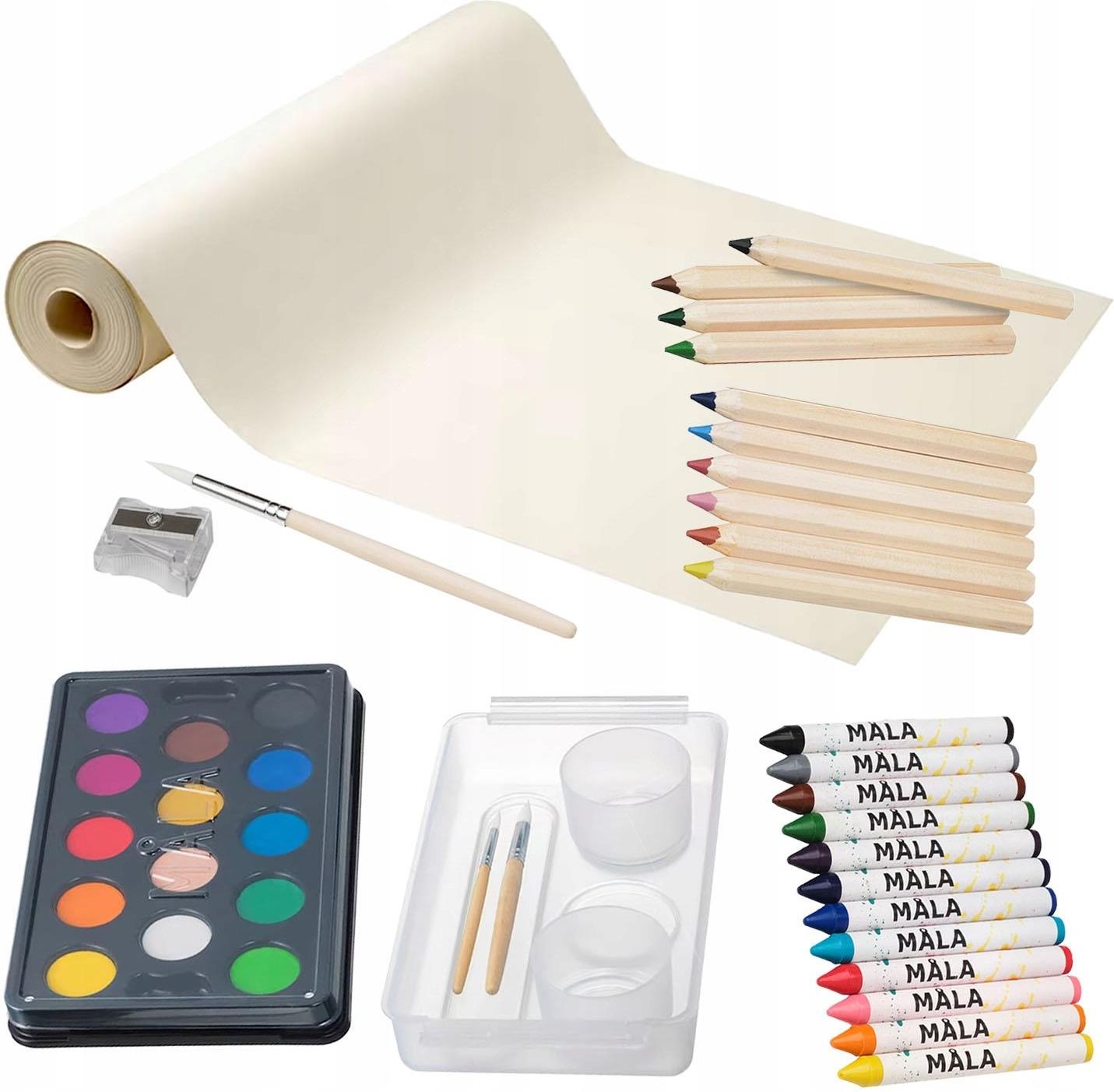 Zestaw Do Rysowania Papier Kredki Farby Pisaki - Ceny i opinie - Ceneo.pl
