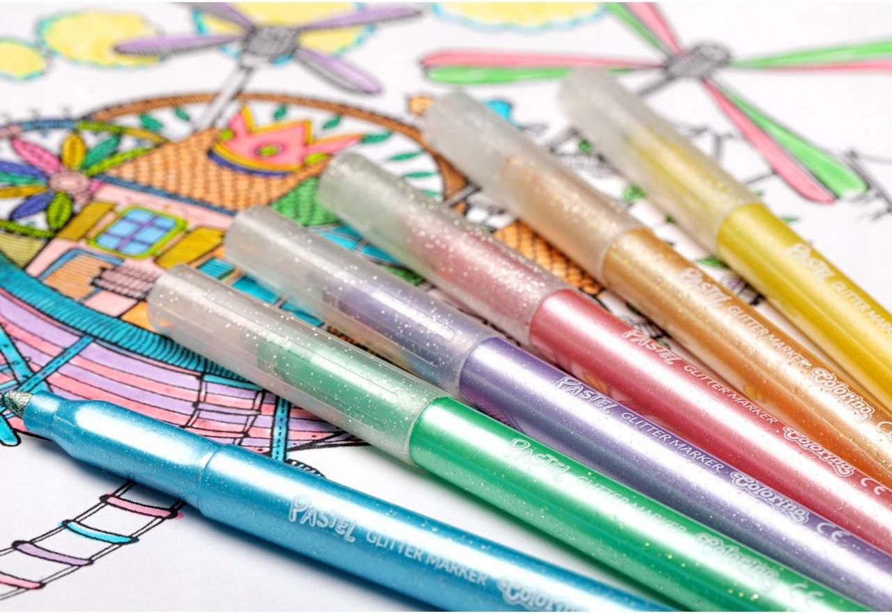 Colorino Mazaki Brokatowe Kolorowe Pisaki Dla Dzieci Zestaw - Ceny i ...