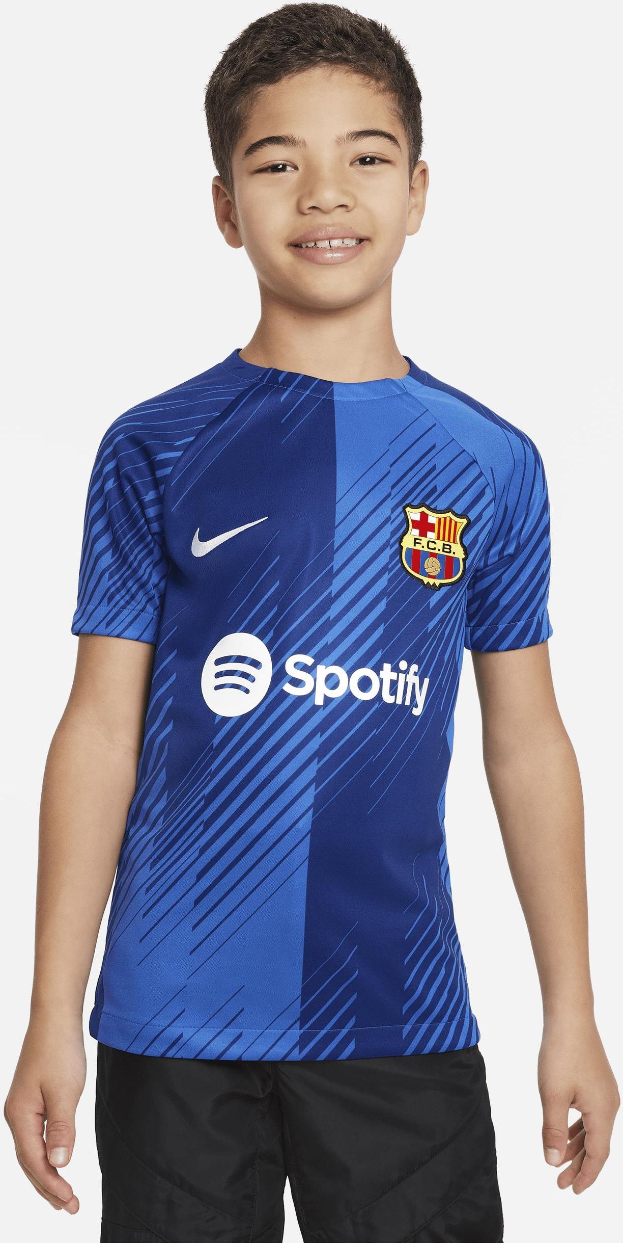 Przedmeczowa Koszulka Piłkarska Dla Dużych Dzieci Nike Dri-Fit Fc ...