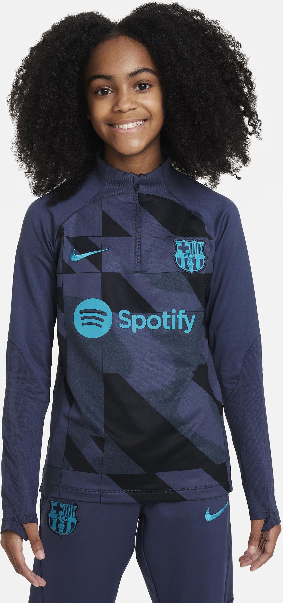 Przedmeczowa Treningowa Koszulka Piłkarska Dla Dużych Dzieci Nike Dri ...