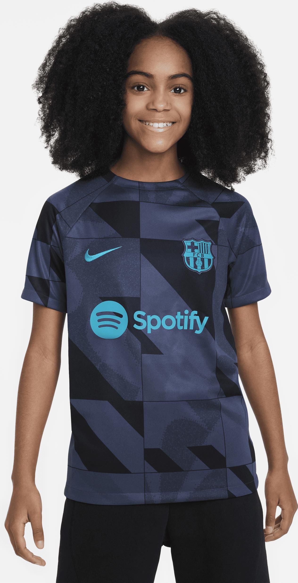 Przedmeczowa Koszulka Piłkarska Dla Dużych Dzieci Nike Dri-Fit Fc ...