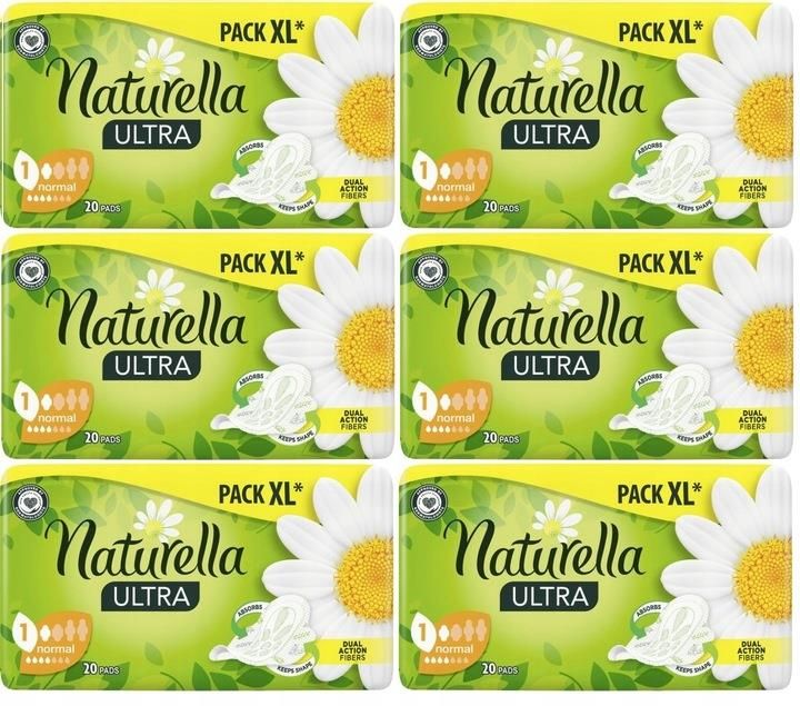 Naturella Ultra Normal Podpaski Skrzydełka 20x6 szt. - Opinie i ceny na ...