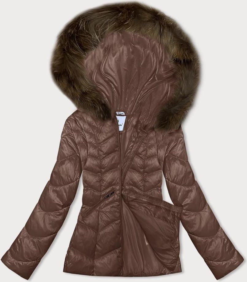 Przejściowa pikowana kurtka z kapturem damska Glakate camel (LU-2202) - Ceny i opinie - Ceneo.pl