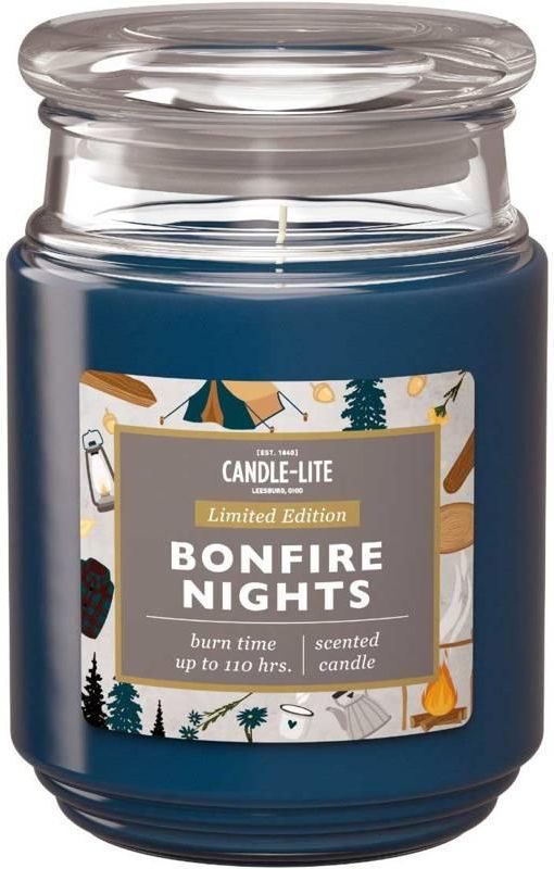 Candle-lite Everyday duża świeca zapachowa w szklanym słoju 18 oz 510 g - Bonfire Nights ...