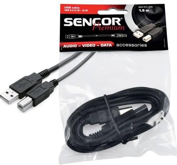 Sencor Kabel USB 2.0 A - USB 2.0 B 1,5m (SCO 511-015) - Opinie i ceny ...