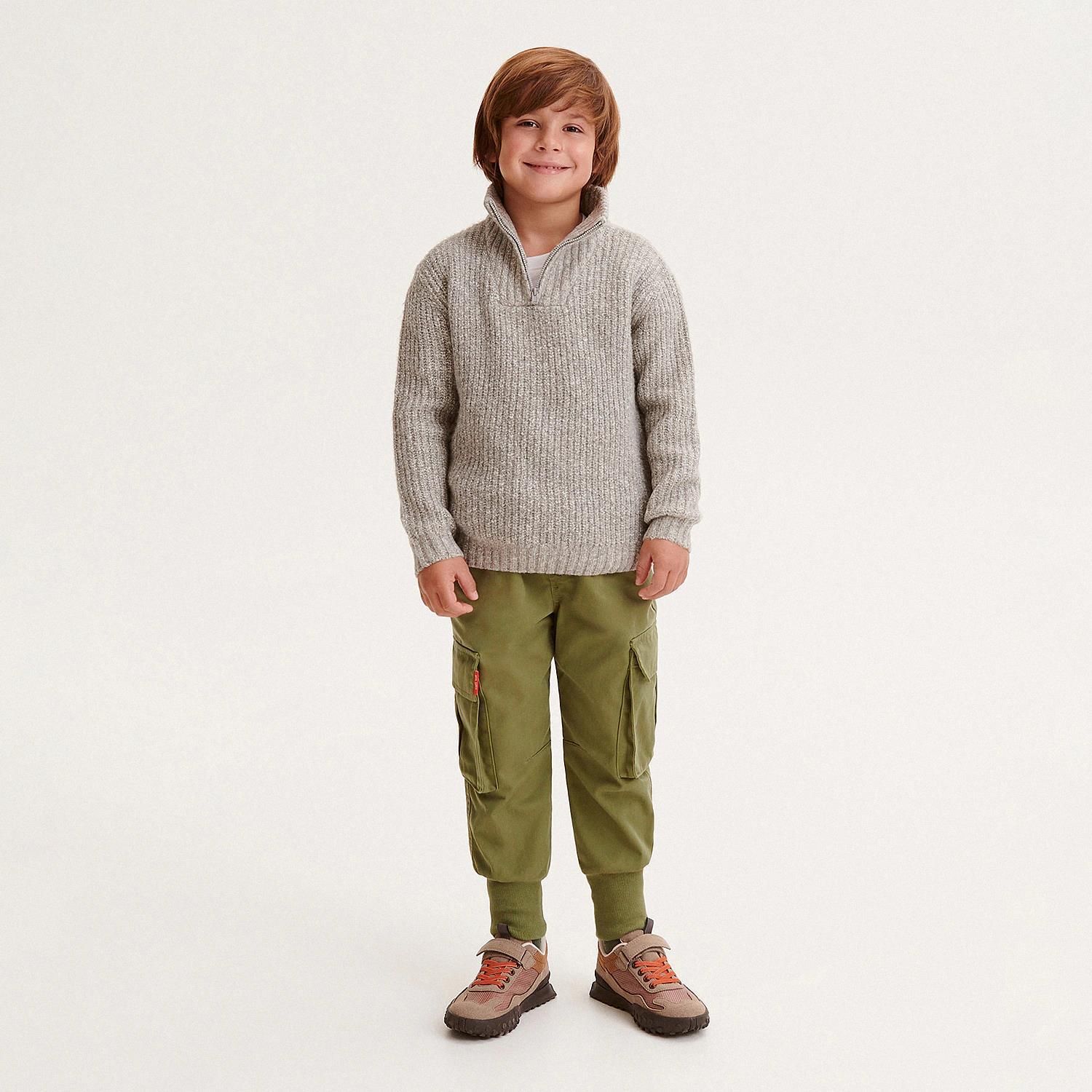 Reserved - Tkaninowe spodnie cargo - Zielony - Ceny i opinie - Ceneo.pl