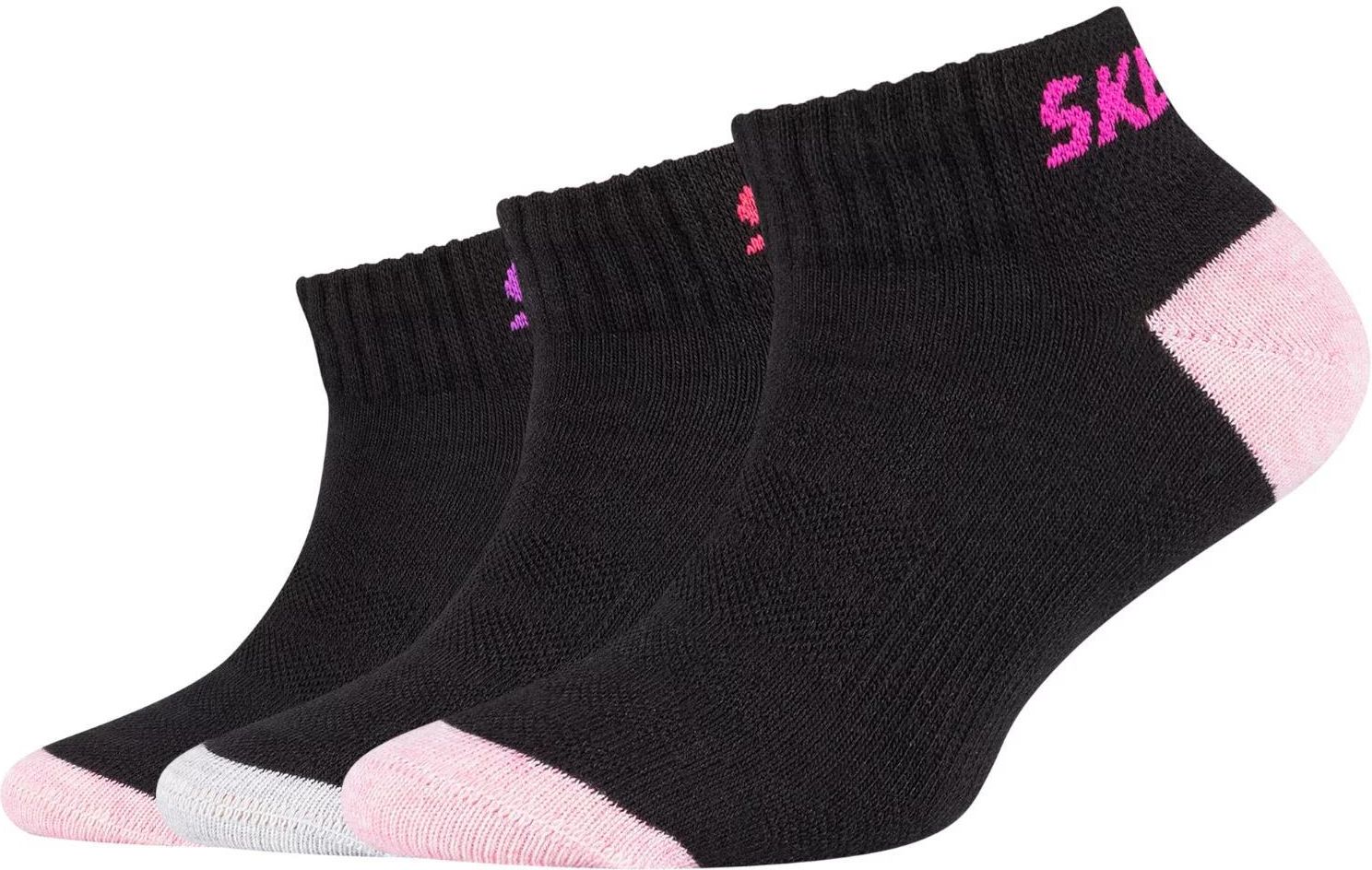 Skarpety dziecięce Skechers 3PPK Girls Mesh Ventilation Socks SK43032 ...