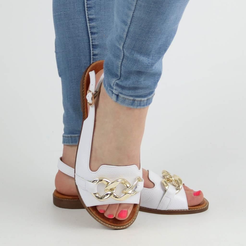 Sandały Lewski 3230 Białe Groch - Ceny i opinie - Ceneo.pl