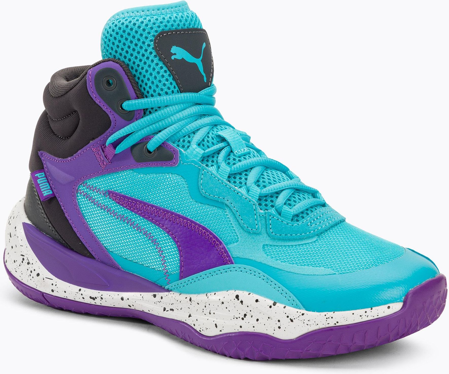 Puma Playmaker Pro Mid Purple Glimmer/Bright Aqua/Strong Gray/White ...