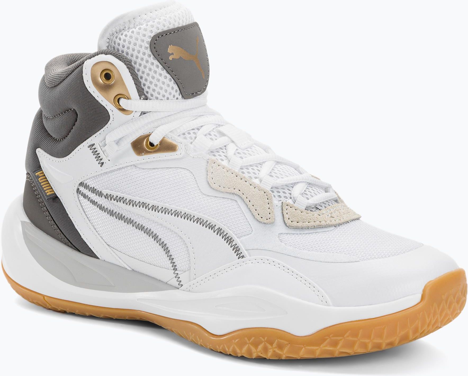 Puma Playmaker Pro Mid Trophies Ash Gray/Cast Iron/Puma Gold - Ceny i ...