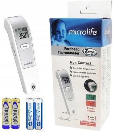 Termometr TERMOMETR BEZKONTAKTOWY MICROLIFE NC150 +4 BATERIE - Ceneo.pl