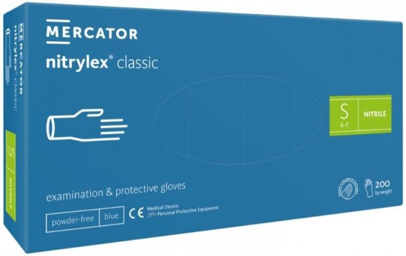 Mercator Nitrylex Classic Nitrylowe Rękawiczki Ochronne, Rozm. S, 200Szt. - Ceny i opinie - Ceneo.pl