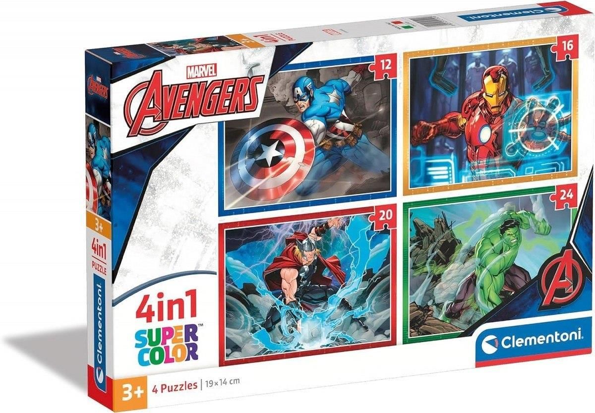 Clementoni Puzzle 4W1 Avengers Marvel - Ceny i opinie - Ceneo.pl