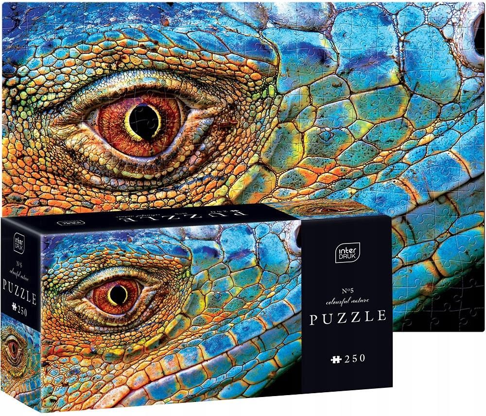 Interdruk Puzzle 250El. Natury Lizard Jaszczurka - Ceny i opinie - Ceneo.pl
