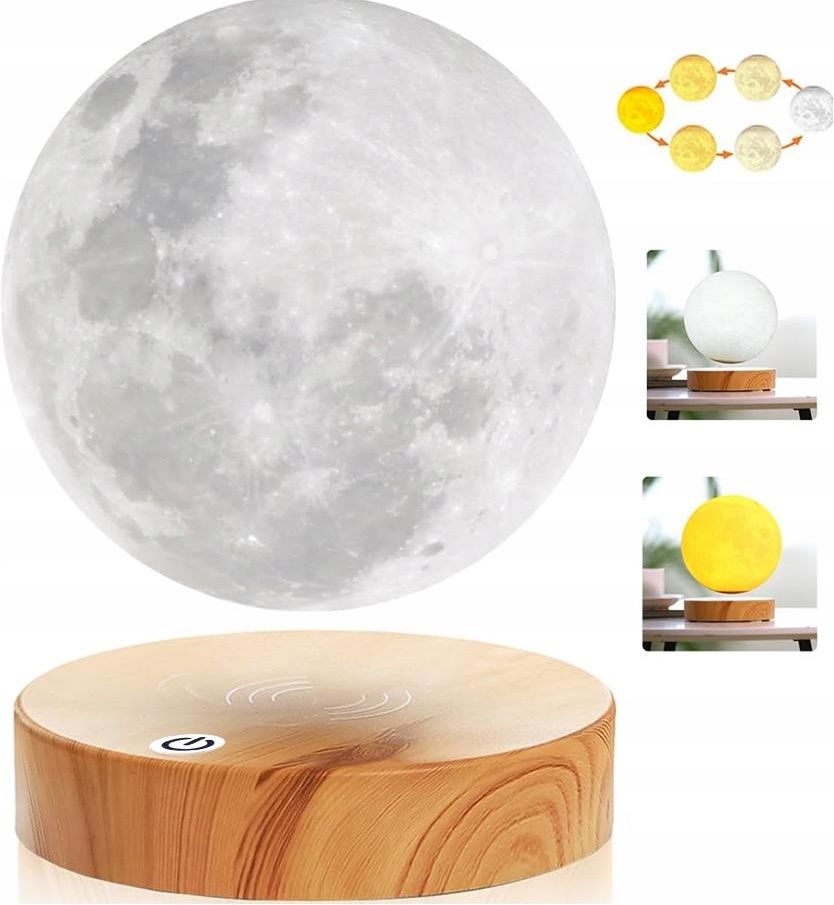 Maglev Lampka Nocna Moon Księżyc Piękny 3D +Baza Led - Opinie i ...