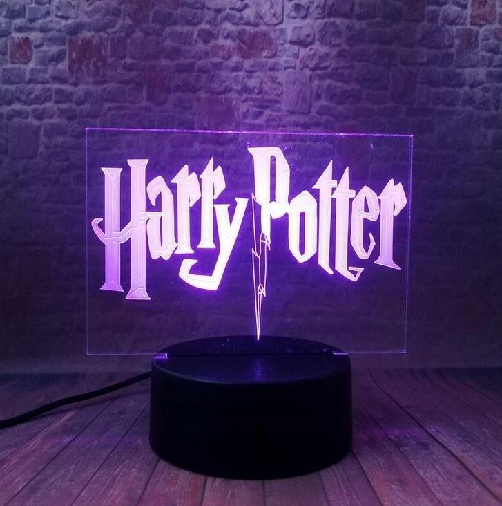 Lampka 3D Led Harry Potter Napis Kolor Pilot Usb - Opinie i atrakcyjne ...