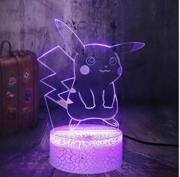 Lampa 3D Led Pokemon Go Pikachu Ash Kolor Pilot - Opinie i atrakcyjne ...