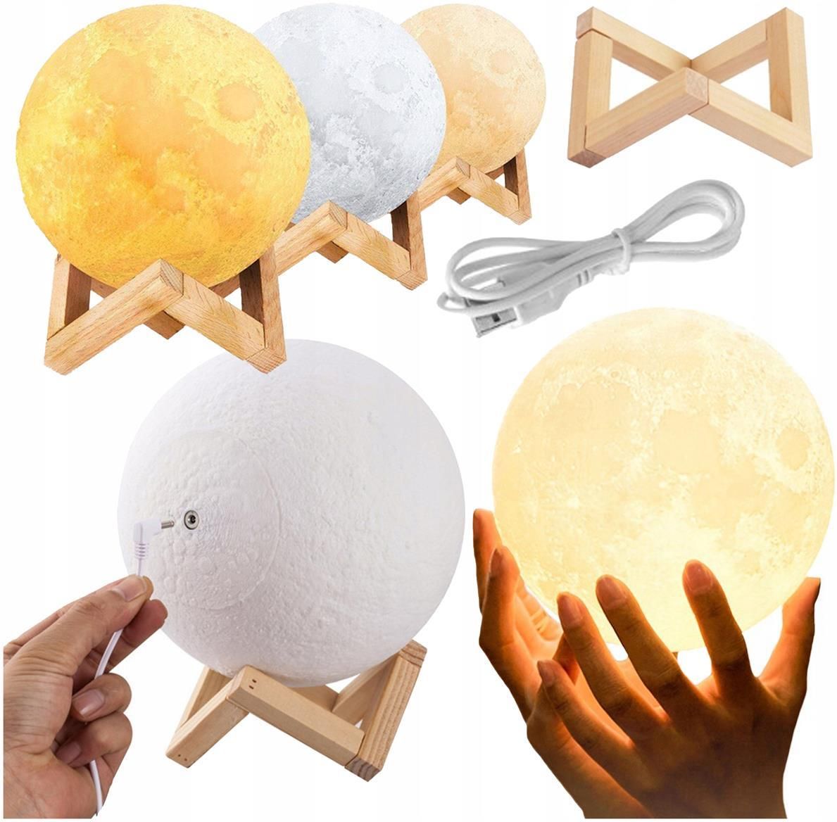 Lampka Nocna Ksieżyc 3D Moon Light - Opinie i atrakcyjne ceny na Ceneo.pl