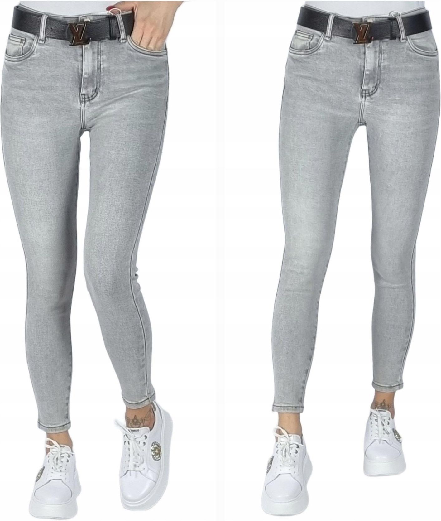 M.sara Spodnie Jeansowe Szare Klasyczne Rozmiar 29 - Ceny i opinie - Ceneo.pl