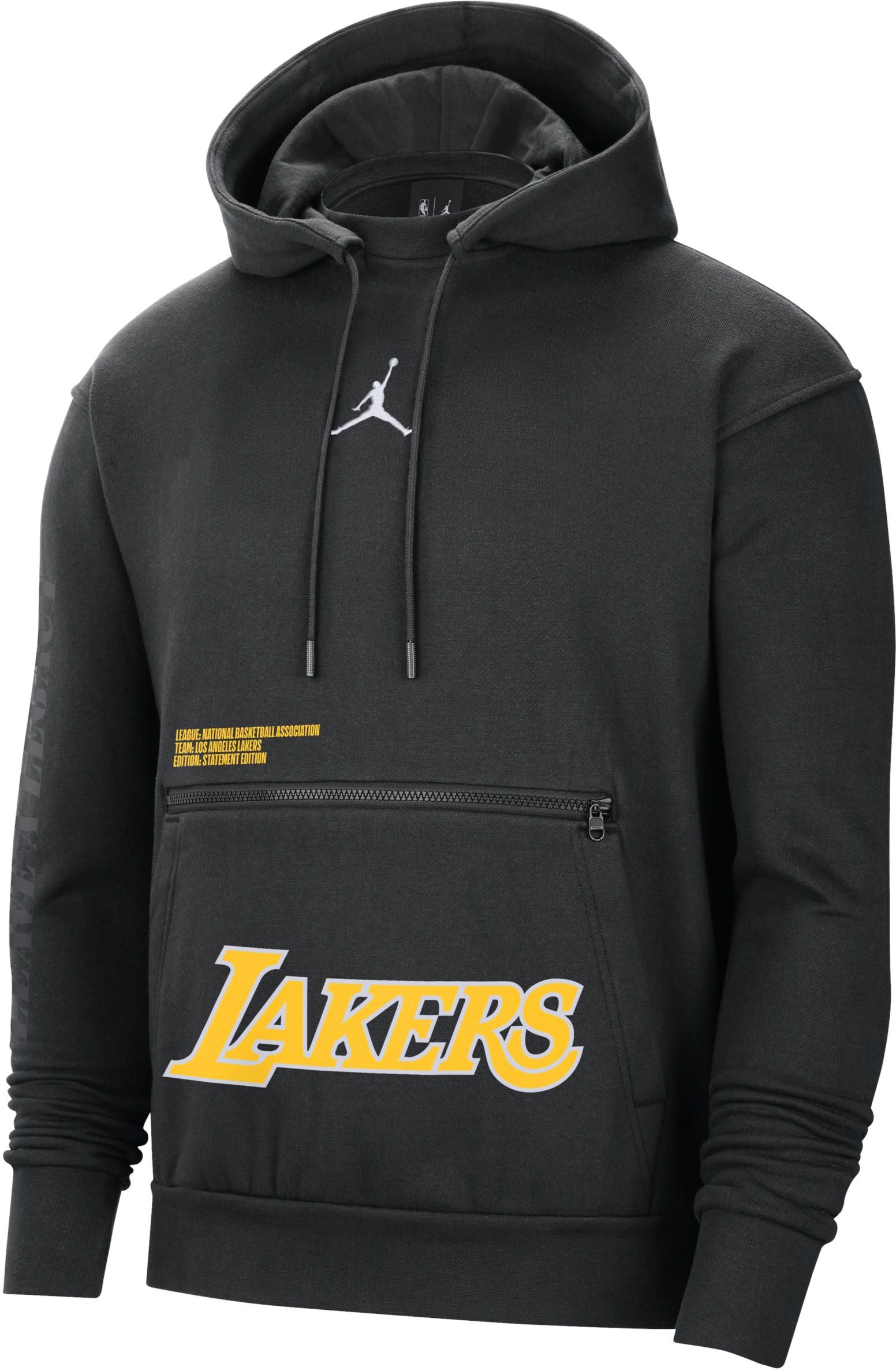 Męska Dzianinowa Bluza Z Kapturem Jordan Nba Los Angeles Lakers ...