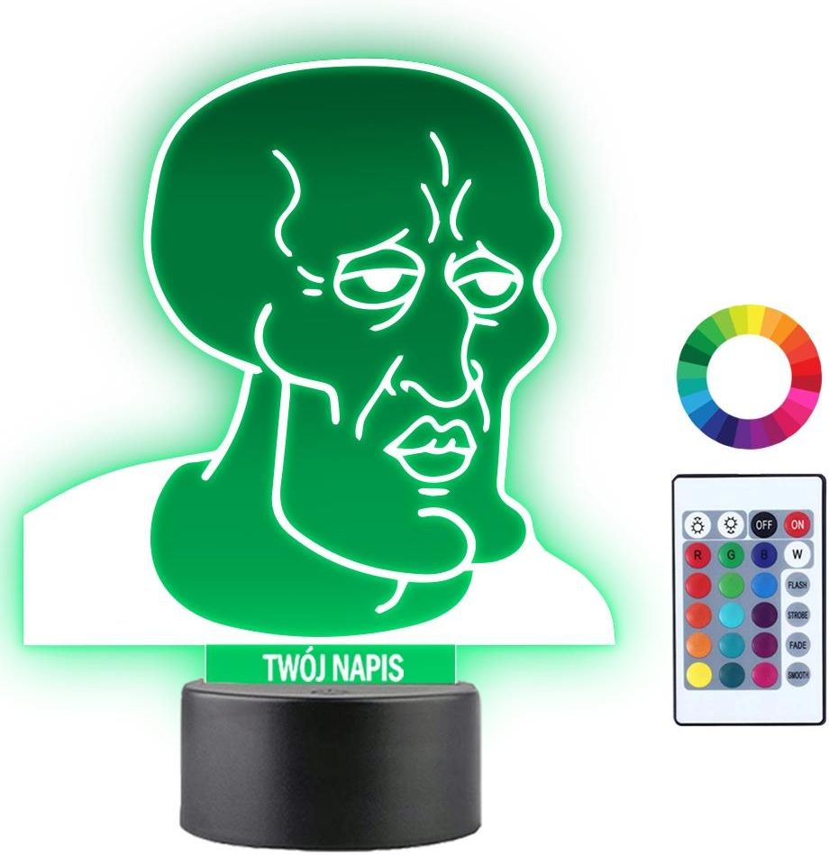 Plexido Lampka Nocna 3D Led Squidward Mem Grawer - Opinie i atrakcyjne ...