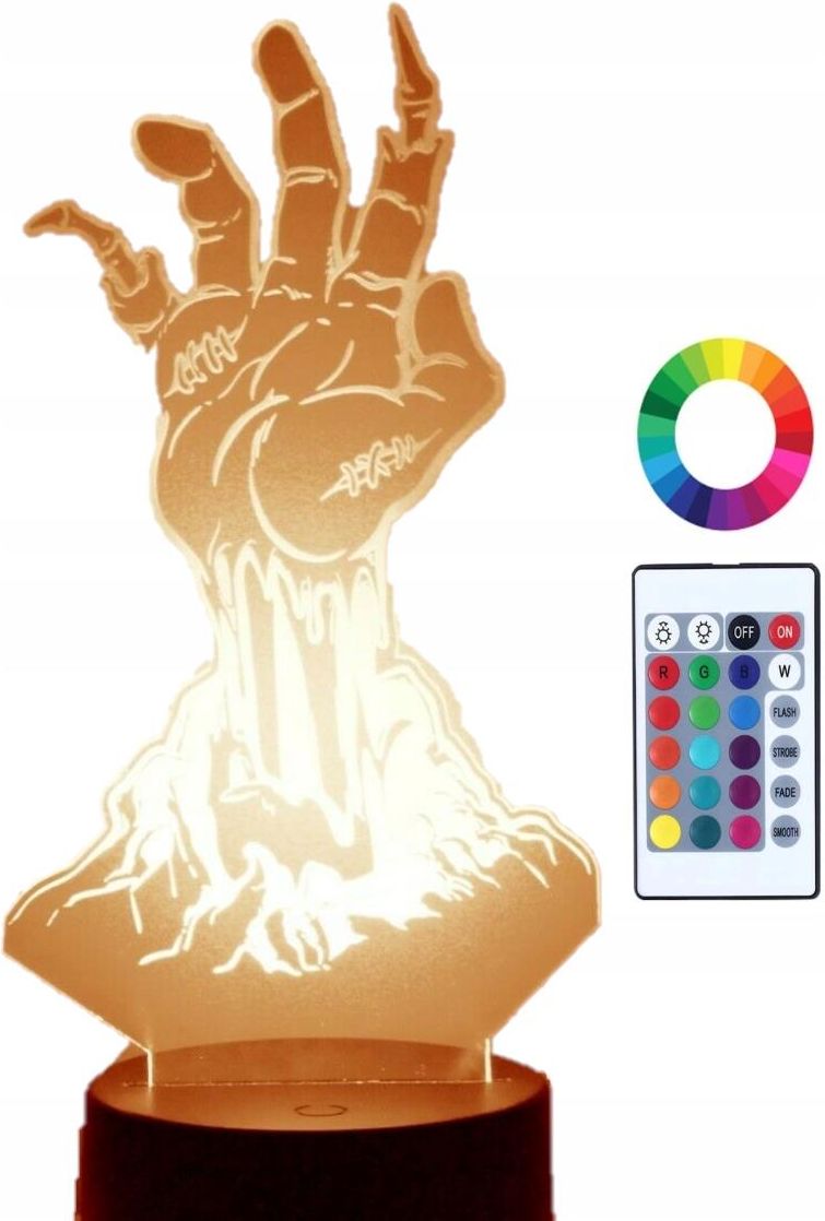 Plexido Lampka Nocna 3D Led Walking Dead Zombie Imię - Opinie i ...