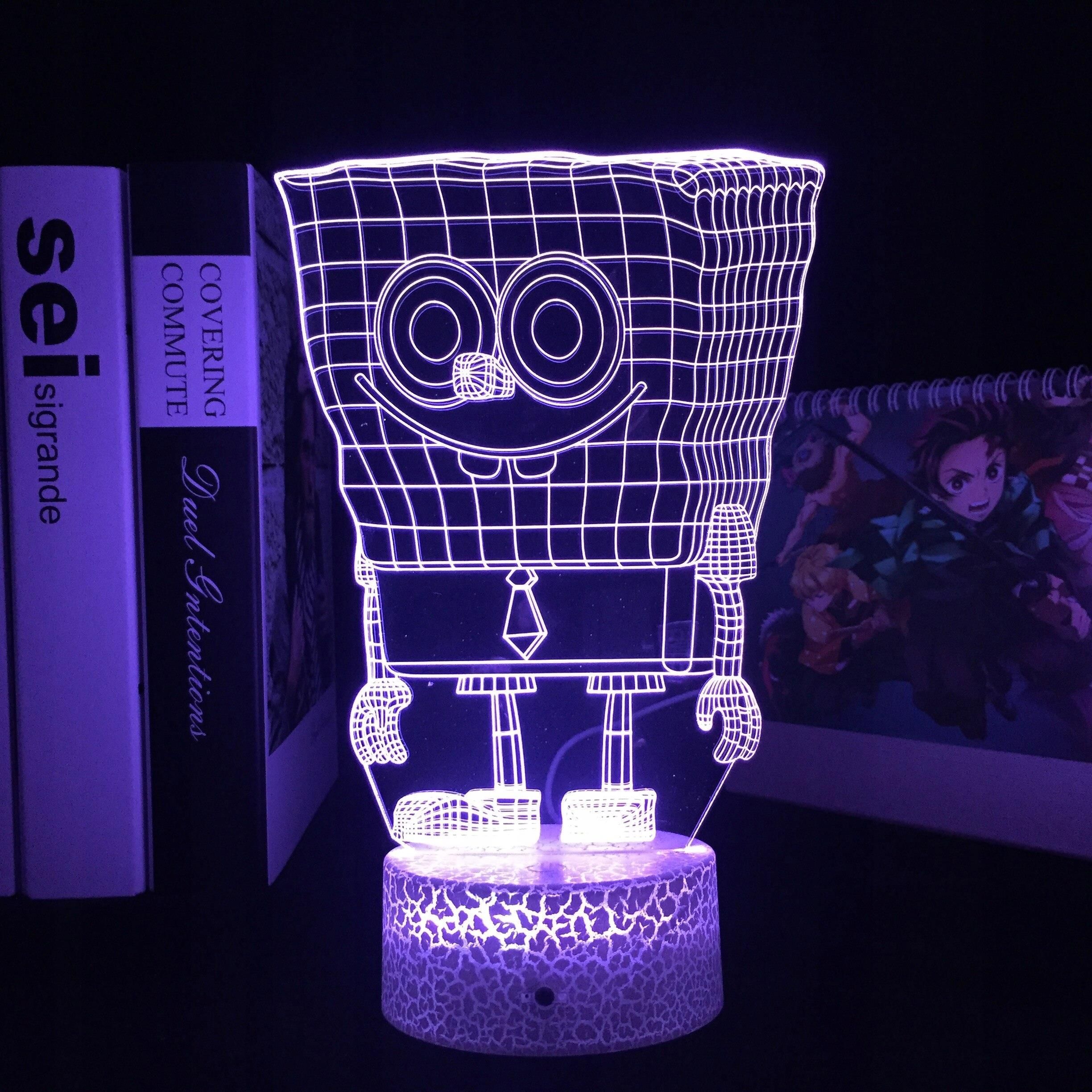 Plexido Lampka Nocna 3D Led Spongebob Imię Grawer - Ceny i opinie ...