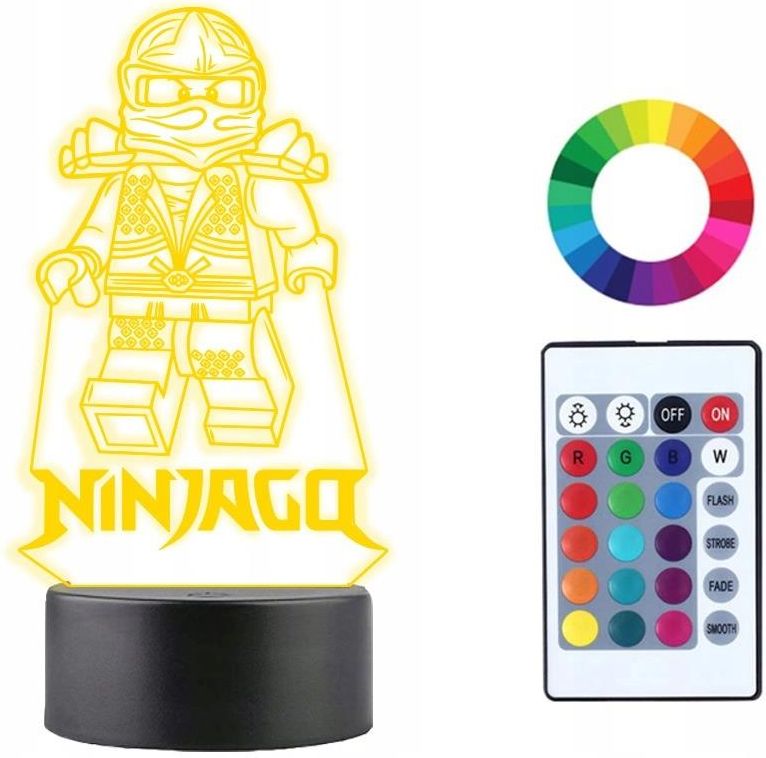 Plexido Lampka Nocna 3D Led Lego Ninjago Imię Grawer - Opinie i ...