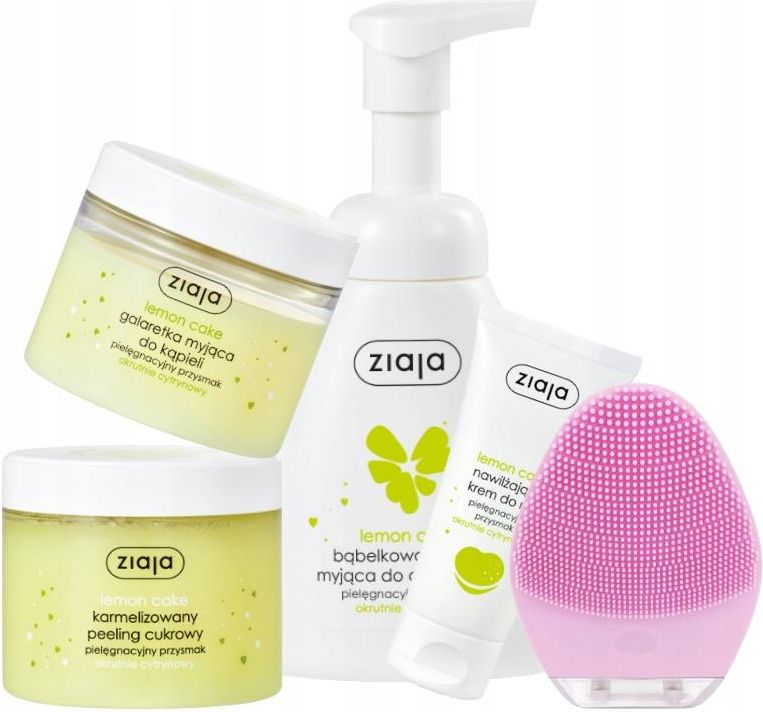 Zestaw dla kobiety Ziaja Zestaw Lemon Cake Do Ciała Szczoteczka ...