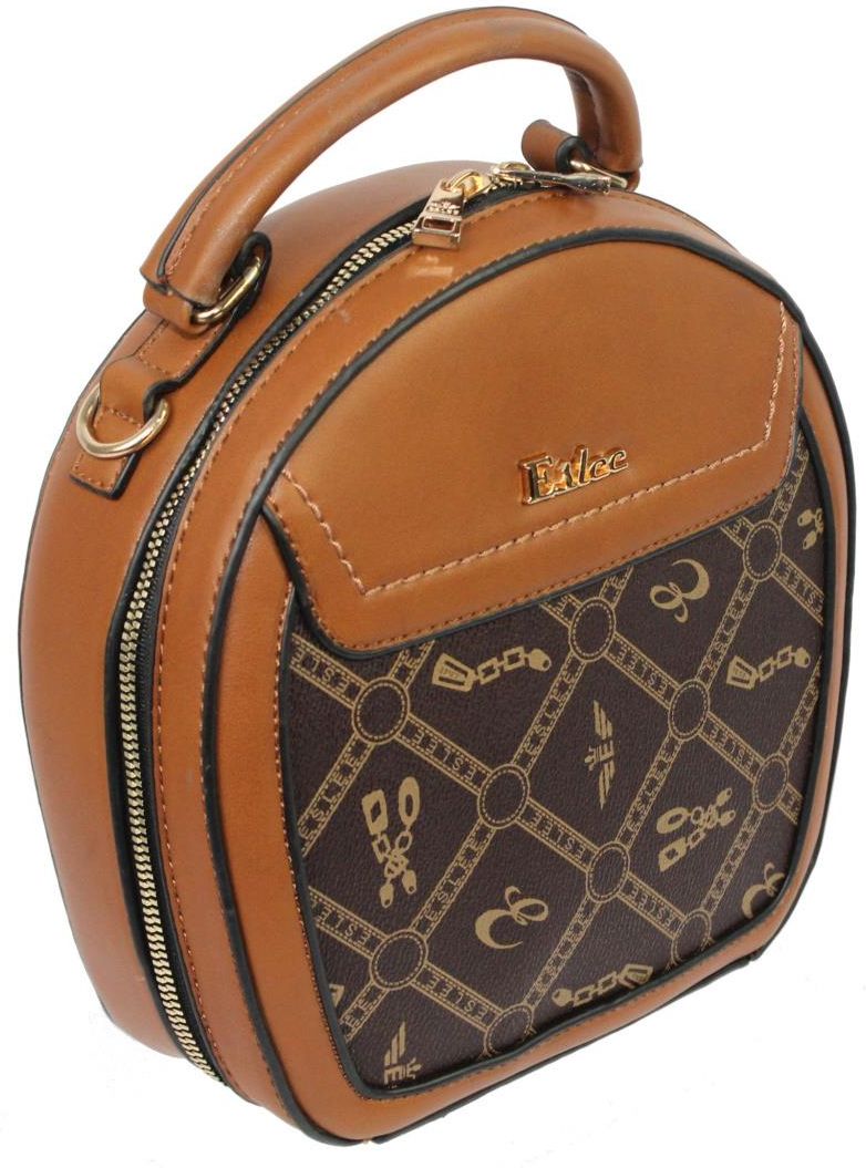 Torebka Damska ESLEE Okrągła Kuferek 8903 COFFE - Ceny i opinie - Ceneo.pl