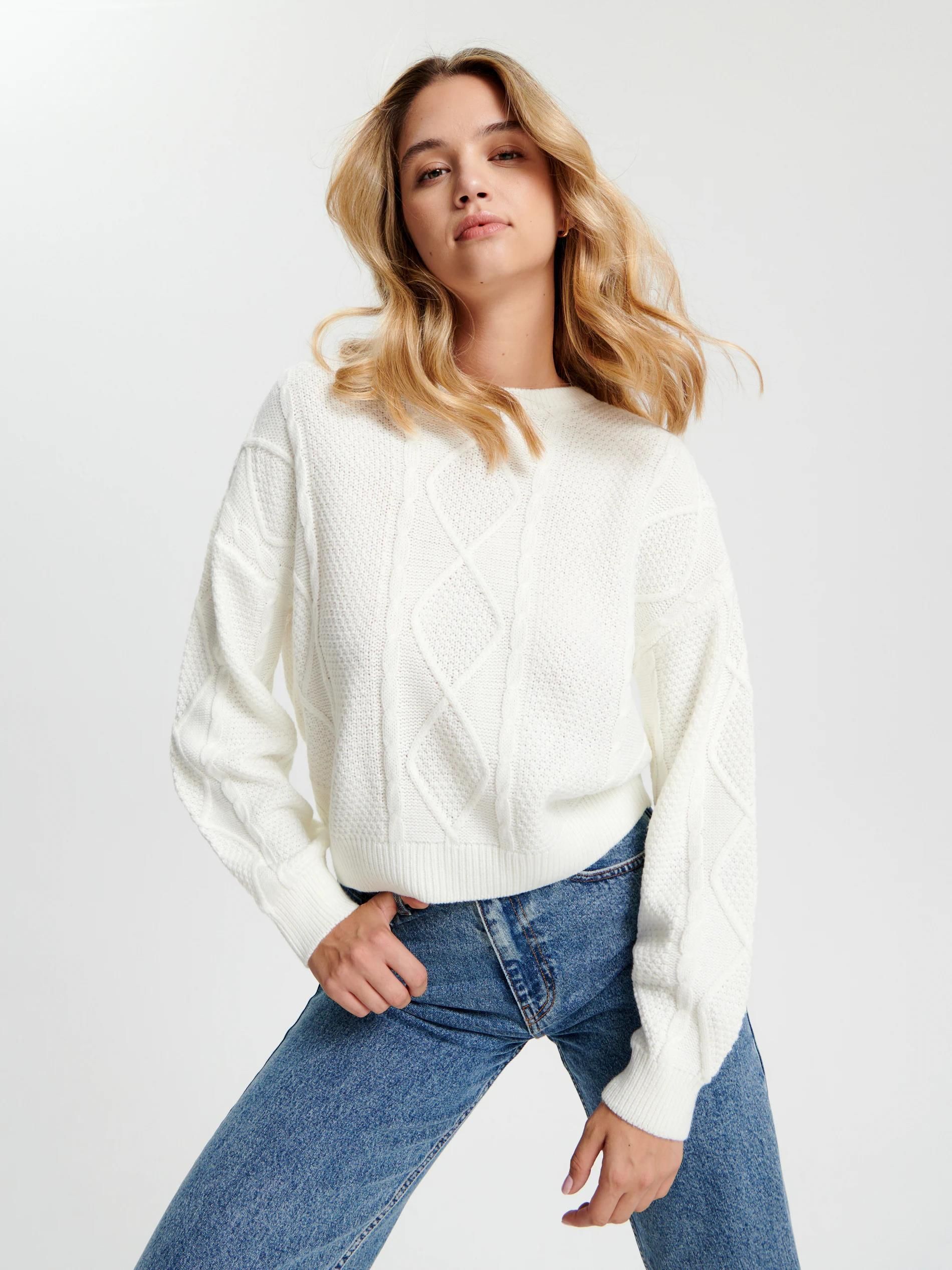 Sinsay - Sweter - Kremowy - Ceny i opinie - Ceneo.pl