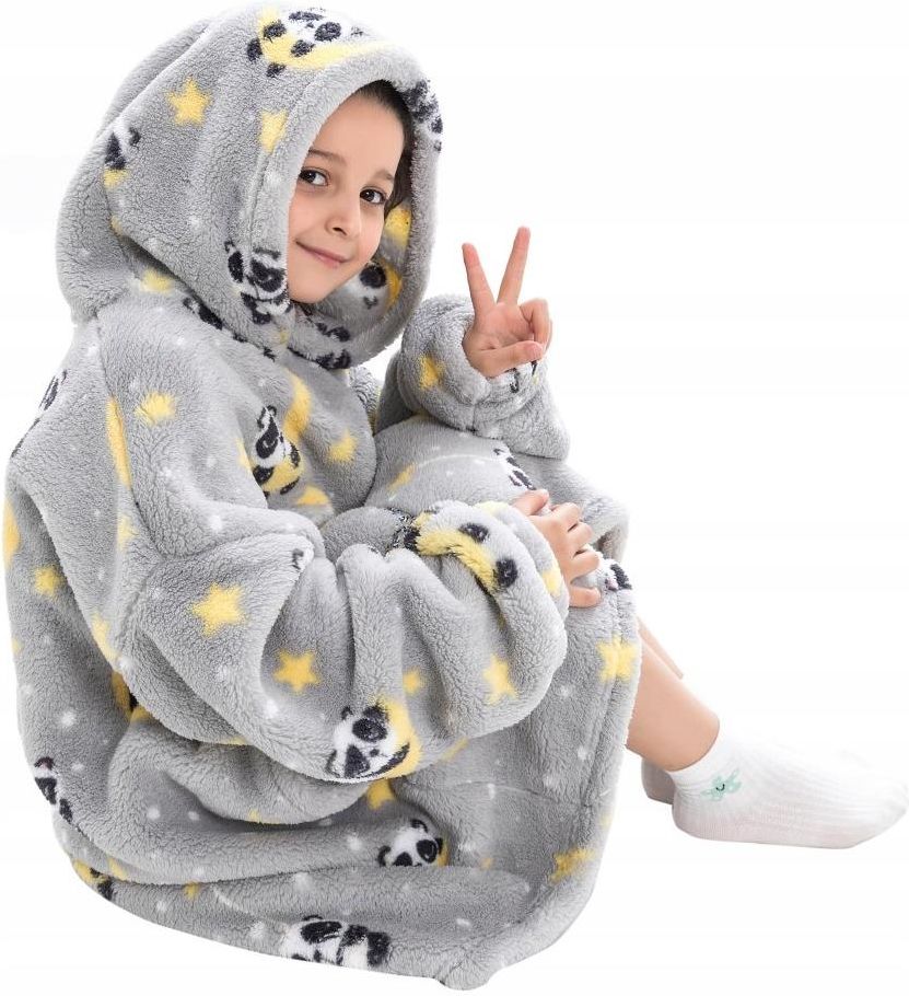 Koc Bluza Dziecięca Dla Dzieci Gruba Piżama Ciepła kocobluza 3w1 - Ceny ...