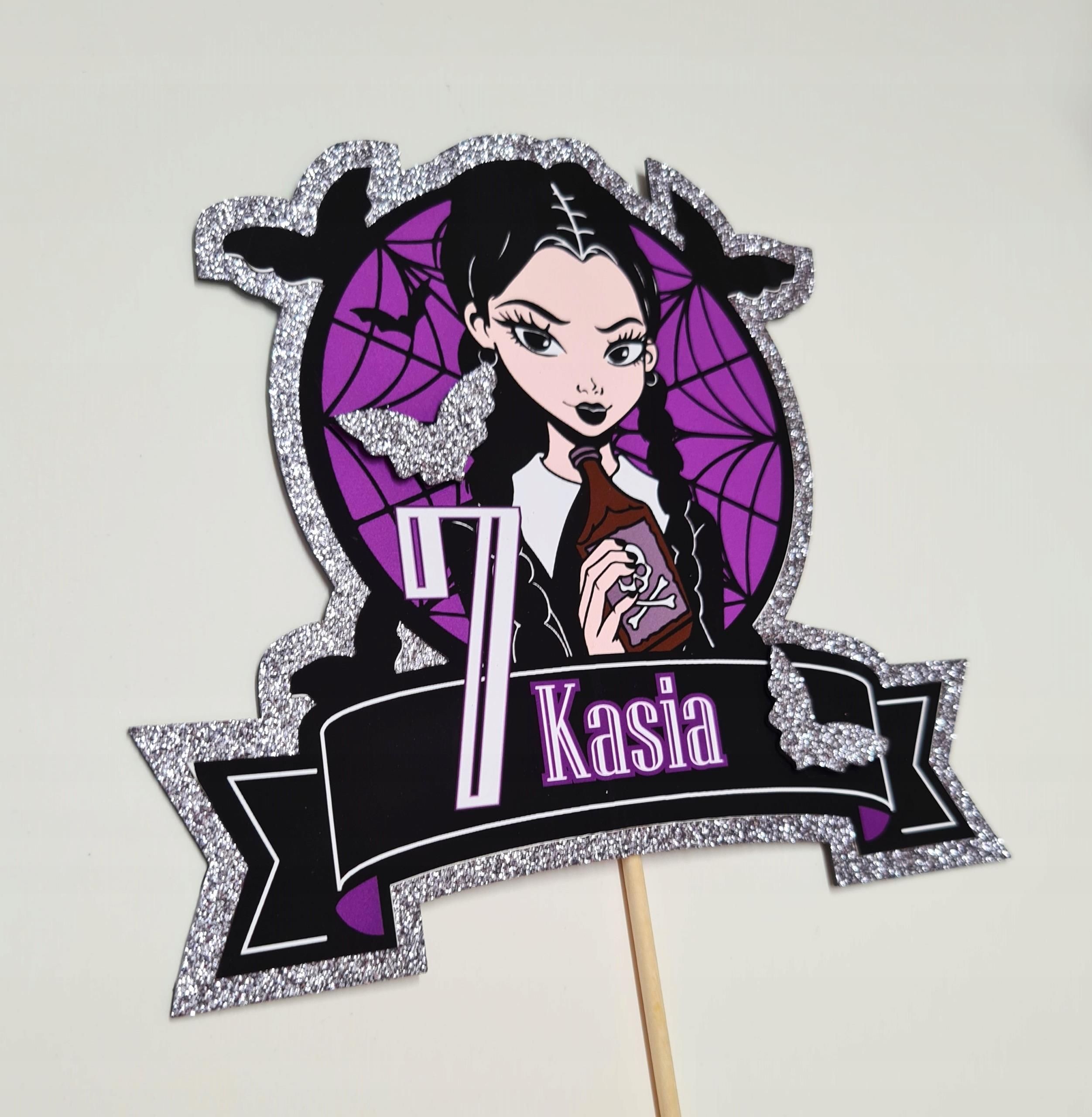 Topper Dekoracja Tort Wednesday Urodziny Imię Wiek - Ceny i opinie ...