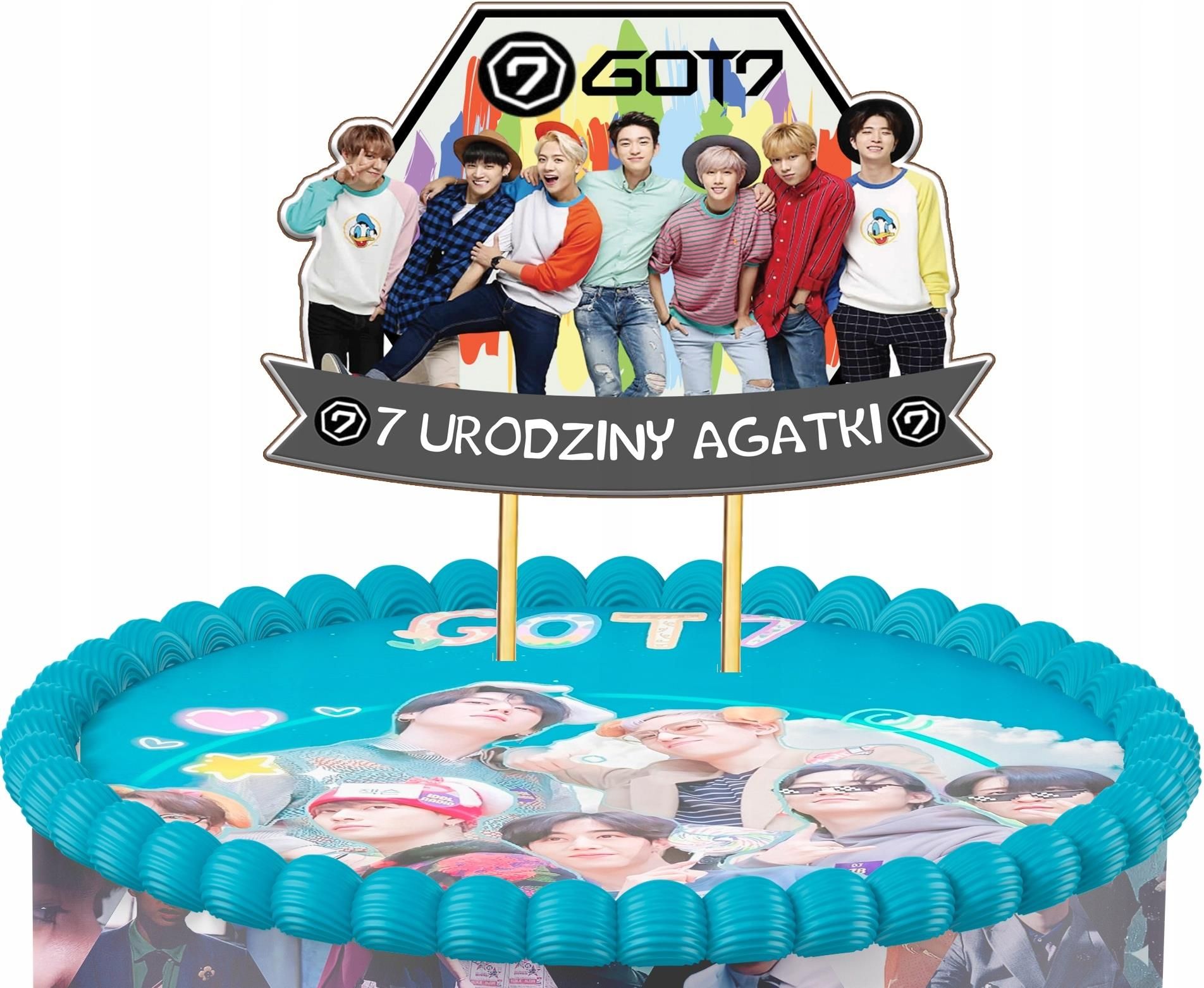 World Case Topper Urodzinowy Na Tort Z Got7 Imię - Ceny i opinie - Ceneo.pl