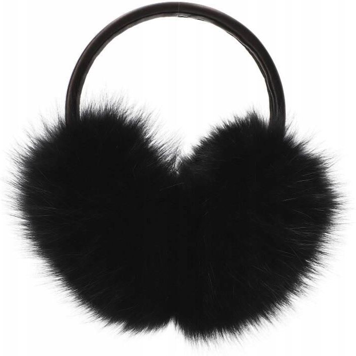 Czarne Nauszniki Luka-Pelli Z Naturalnym Futrem Z Lisa - Ceny i opinie - Ceneo.pl