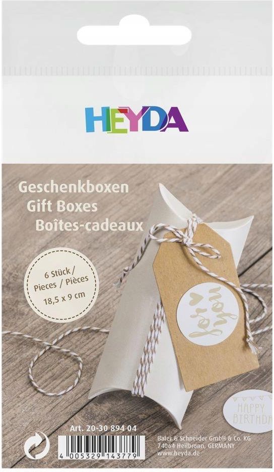 Heyda Pudełka Prezentowe 6 Sztuk, 12,5x9Cm, Perłowe - Ceny i opinie ...