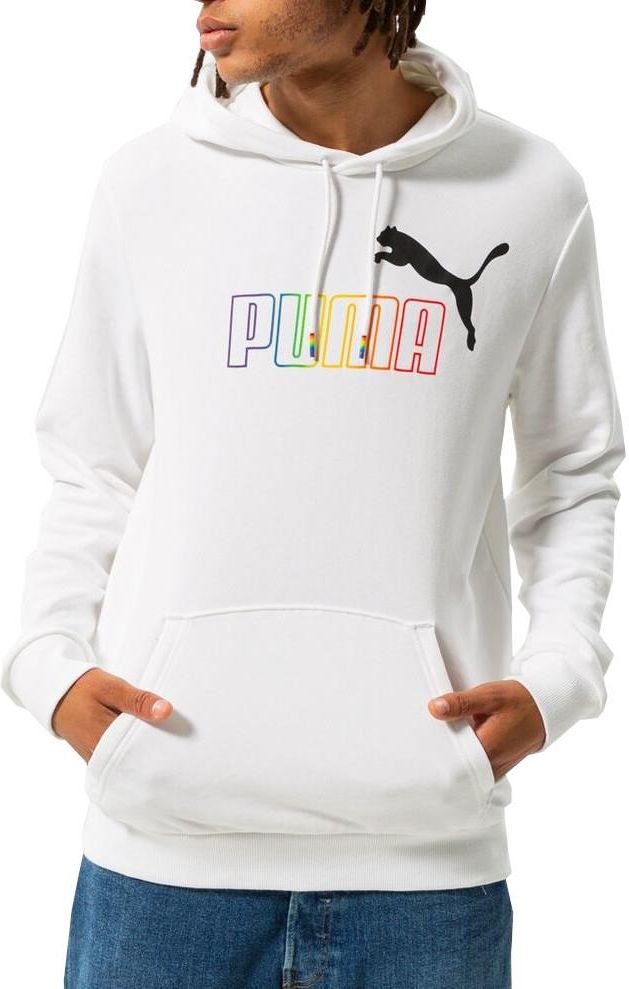 Puma Bluza Męska Z Kapturem Biała Rainbow Hoodie L - Ceny i opinie ...