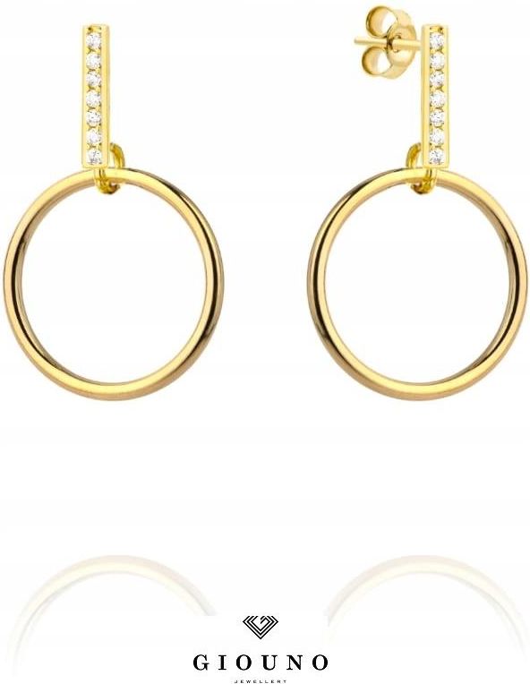 Giouno Jewellery Kolczyki złote 585 kółko z cyrkoniami - Ceny i opinie ...