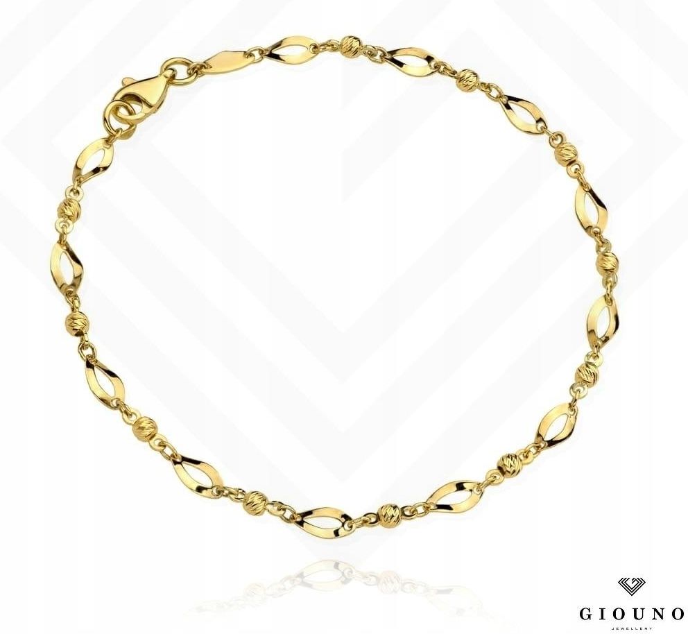 Giouno Jewellery Bransoletka złota 585 Kulki,owale - Ceny i opinie ...