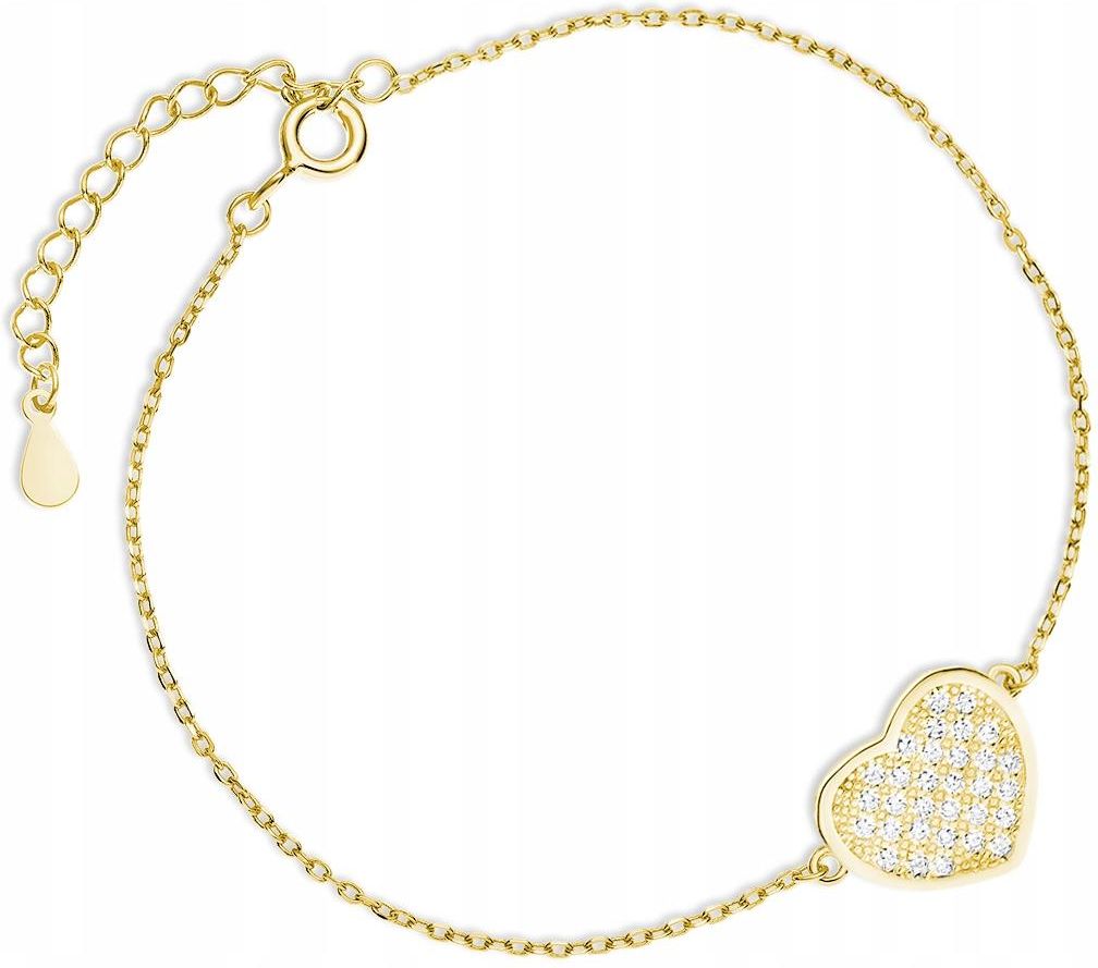 Fugart Bransoletka złota serce z cyrkoniami Grawer - Ceny i opinie ...