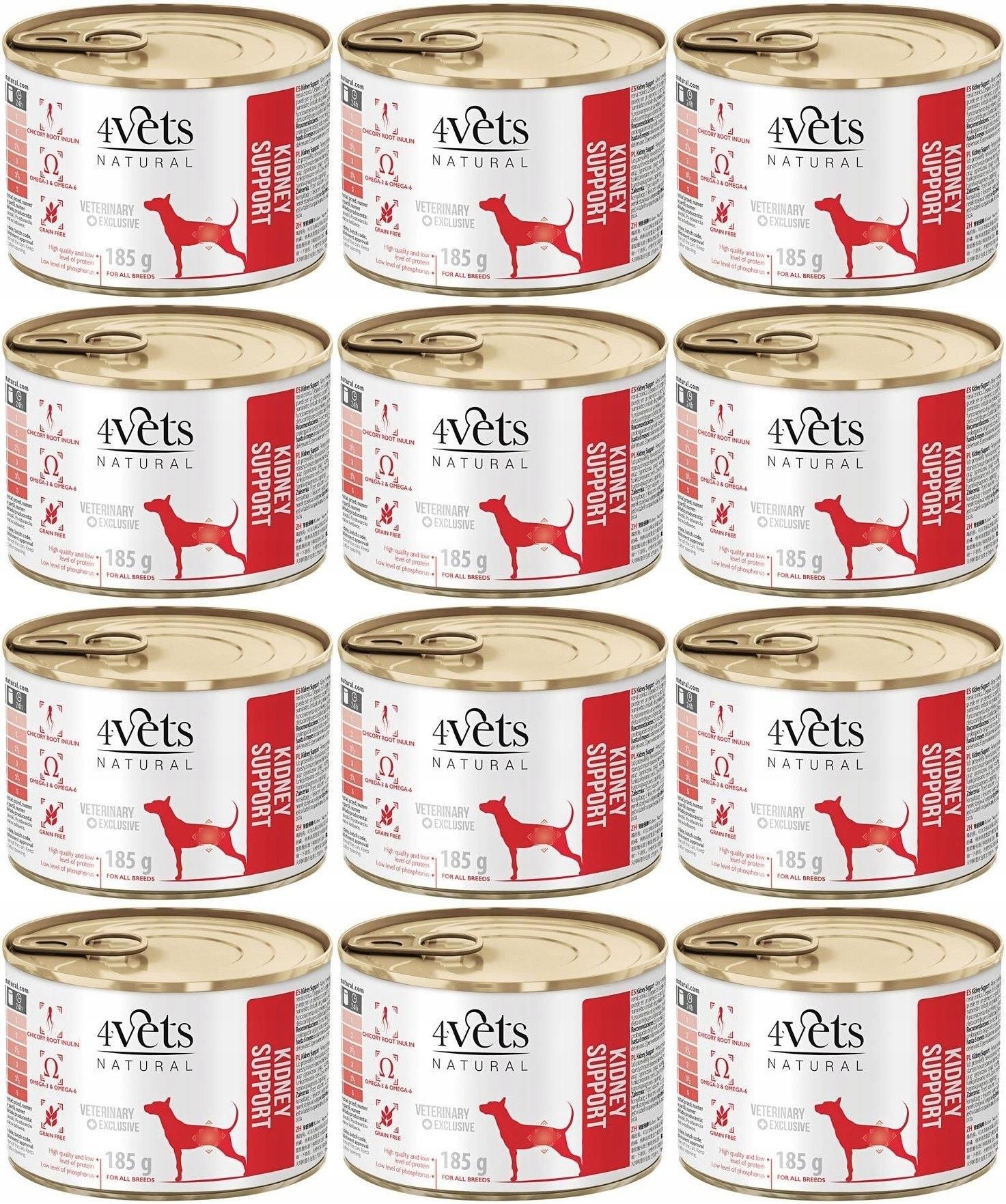 Karma 4Vets Natural Dog Kidney Support 12X185G - Ceny i opinie - Ceneo.pl