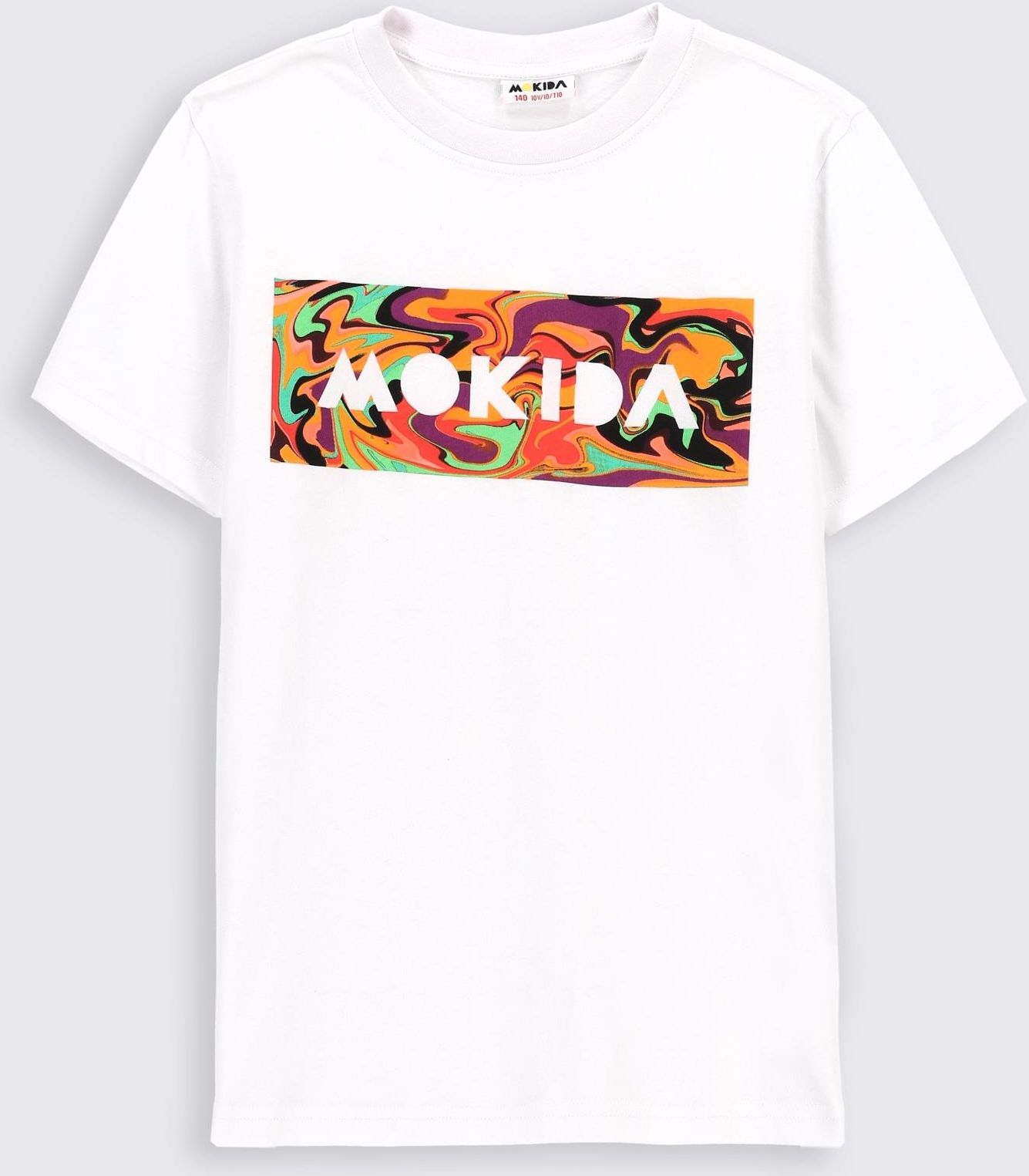 Chłopięcy T-shirt krótki rękaw biały 134 Mokida - Ceny i opinie - Ceneo.pl