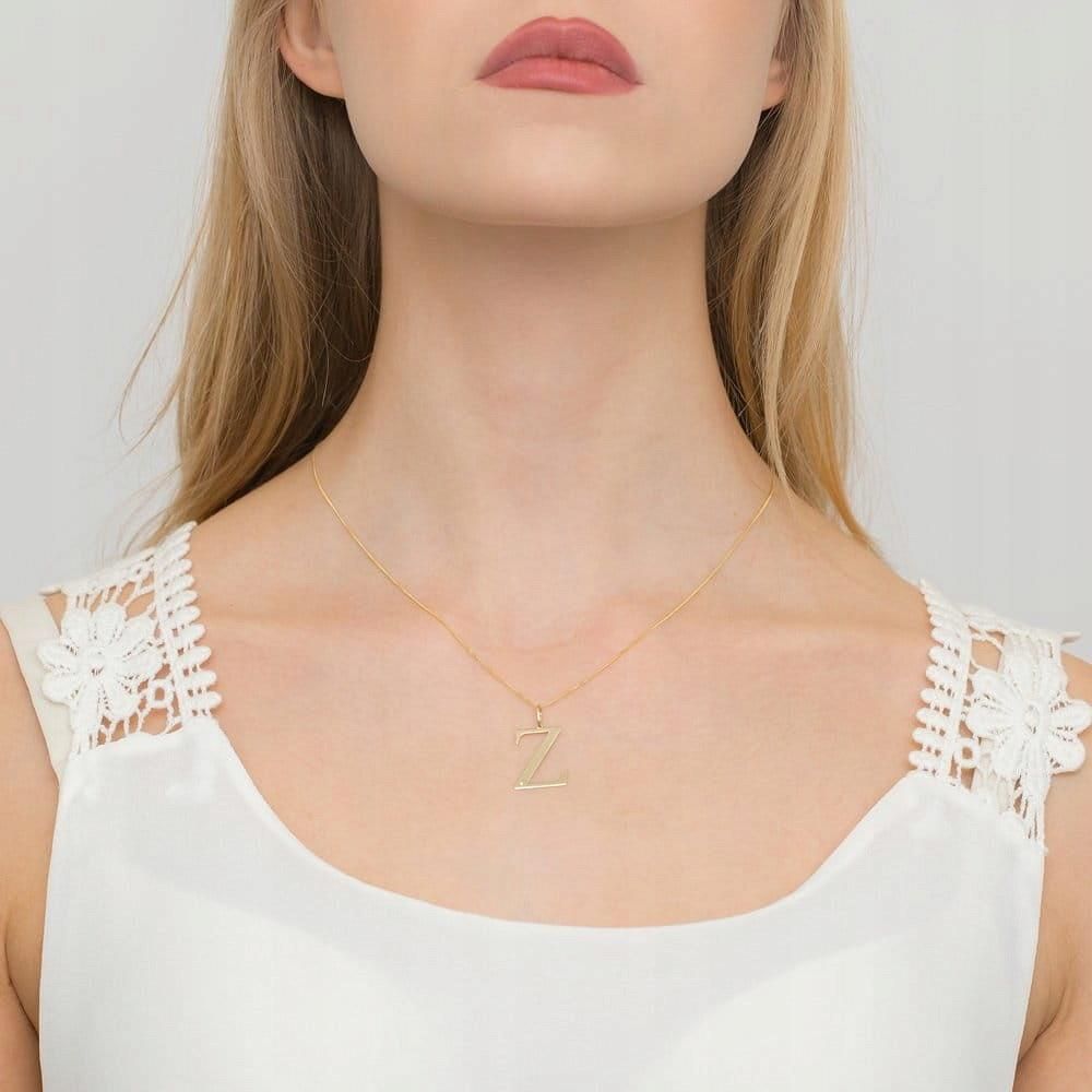 Fugart Zawieszka złota literka Z brylantem - Ceny i opinie - Ceneo.pl