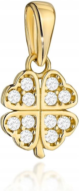 Fugart Zawieszka złota koniczynka z cyrkoniami FUG6-25-Z00477-2 - Ceny ...