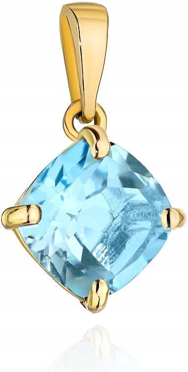 Fugart Zawieszka złota z topazem Grawer Gartis - Ceny i opinie - Ceneo.pl