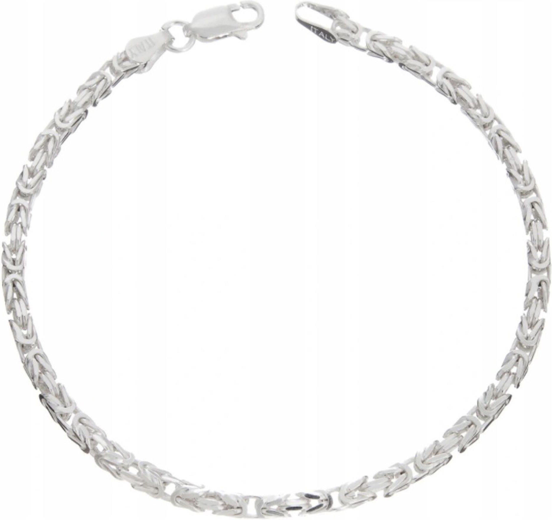 Srebrna Bransoletka Splot Królewski 21CM Próba 925 - Ceny i opinie ...