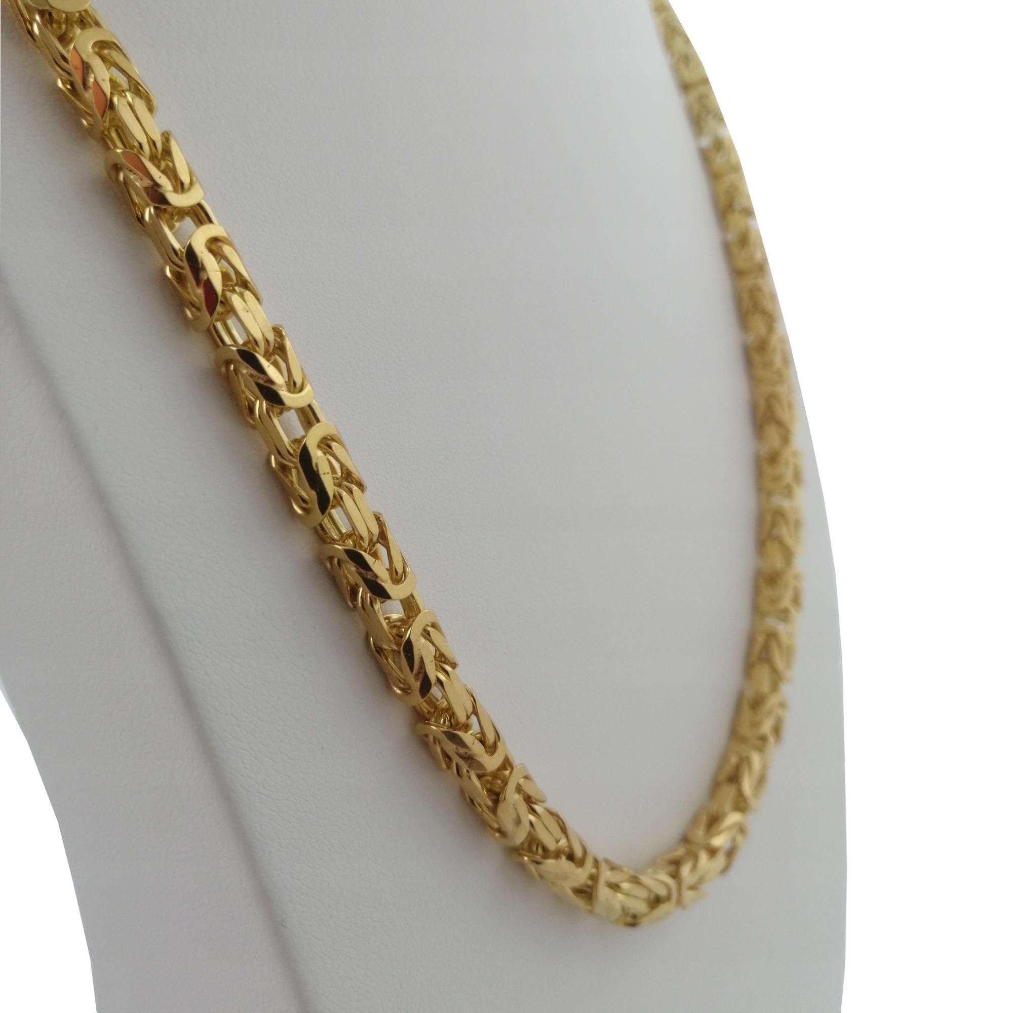 Masywny Złoty Łańcuszek Splot Królewski 925 Prezen - Ceny i opinie ...