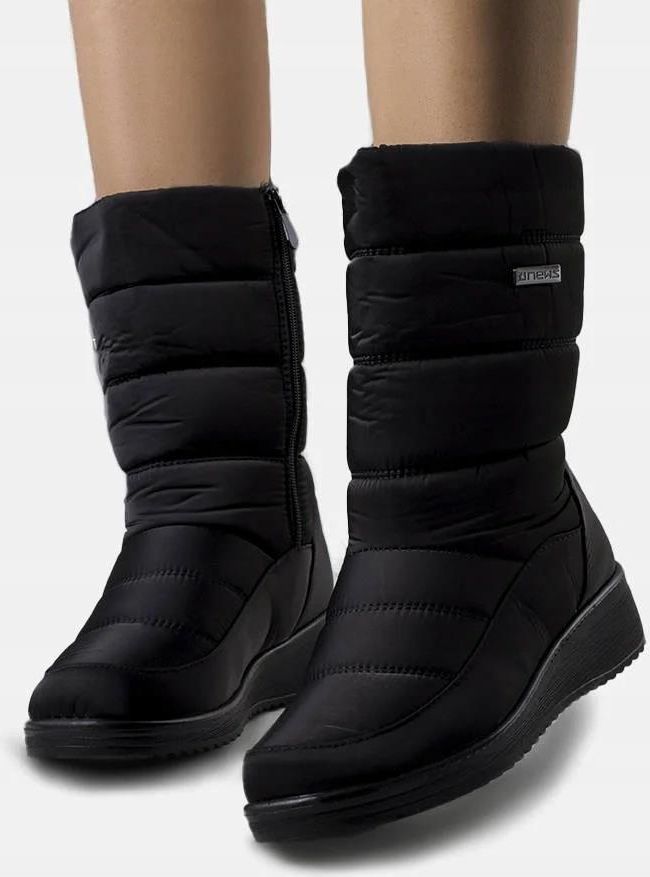 Czarne botki śniegowce pikowane 22SN26-5028 39 - Ceny i opinie - Ceneo.pl