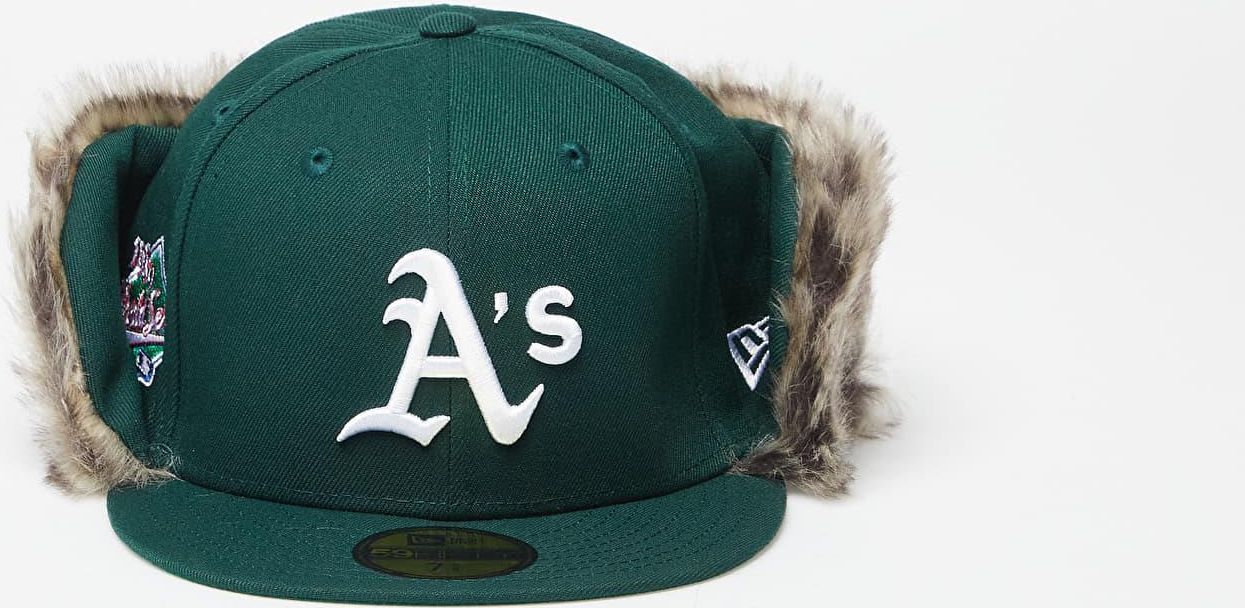 New Era Oakland Athletics 59FIFTY Downflap Fitted Cap Dark Green - Ceny ...